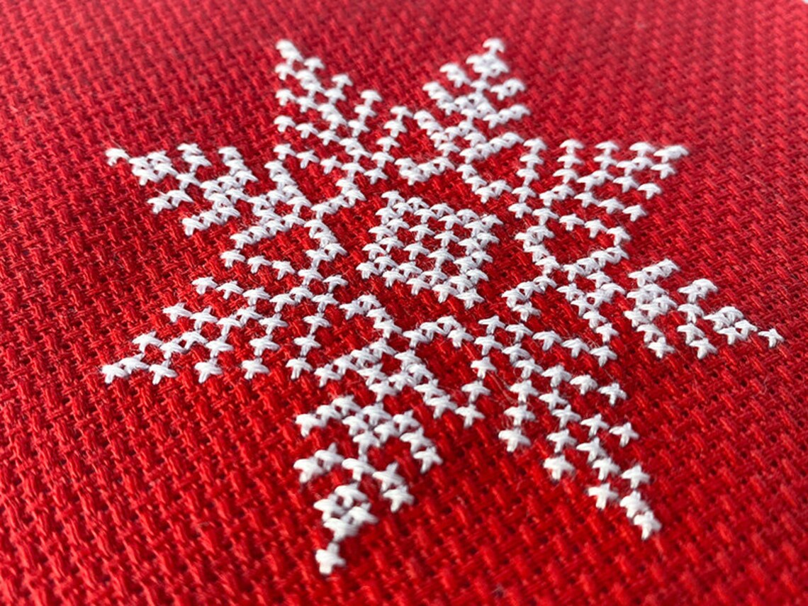 Snowflake Cross Stitch Pattern. Christmas Cross Stitch. Bundle - Etsy