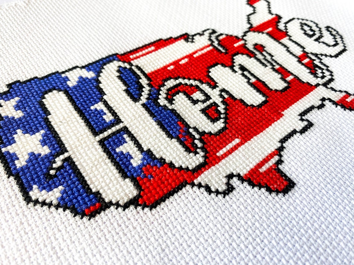 America Cross Stitch Pattern. Patriotic Home Sweet Home Cross - Etsy
