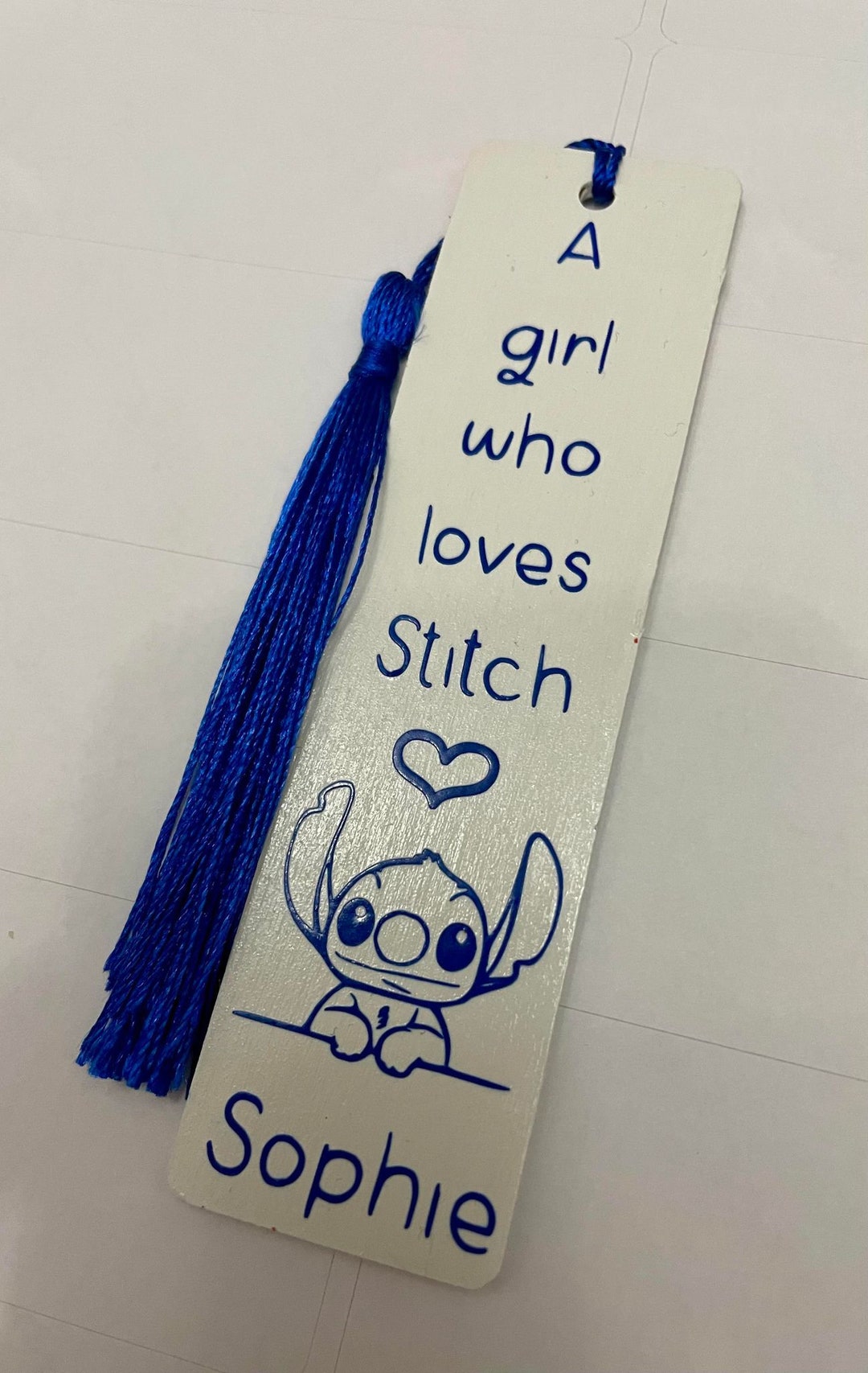 Stitch Bookmark - Personalised Bookmark - Children's Bookmark ...