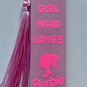 Barbie Bookmark - Personalised Bookmark - Childrens Bookmark - Handmade ...