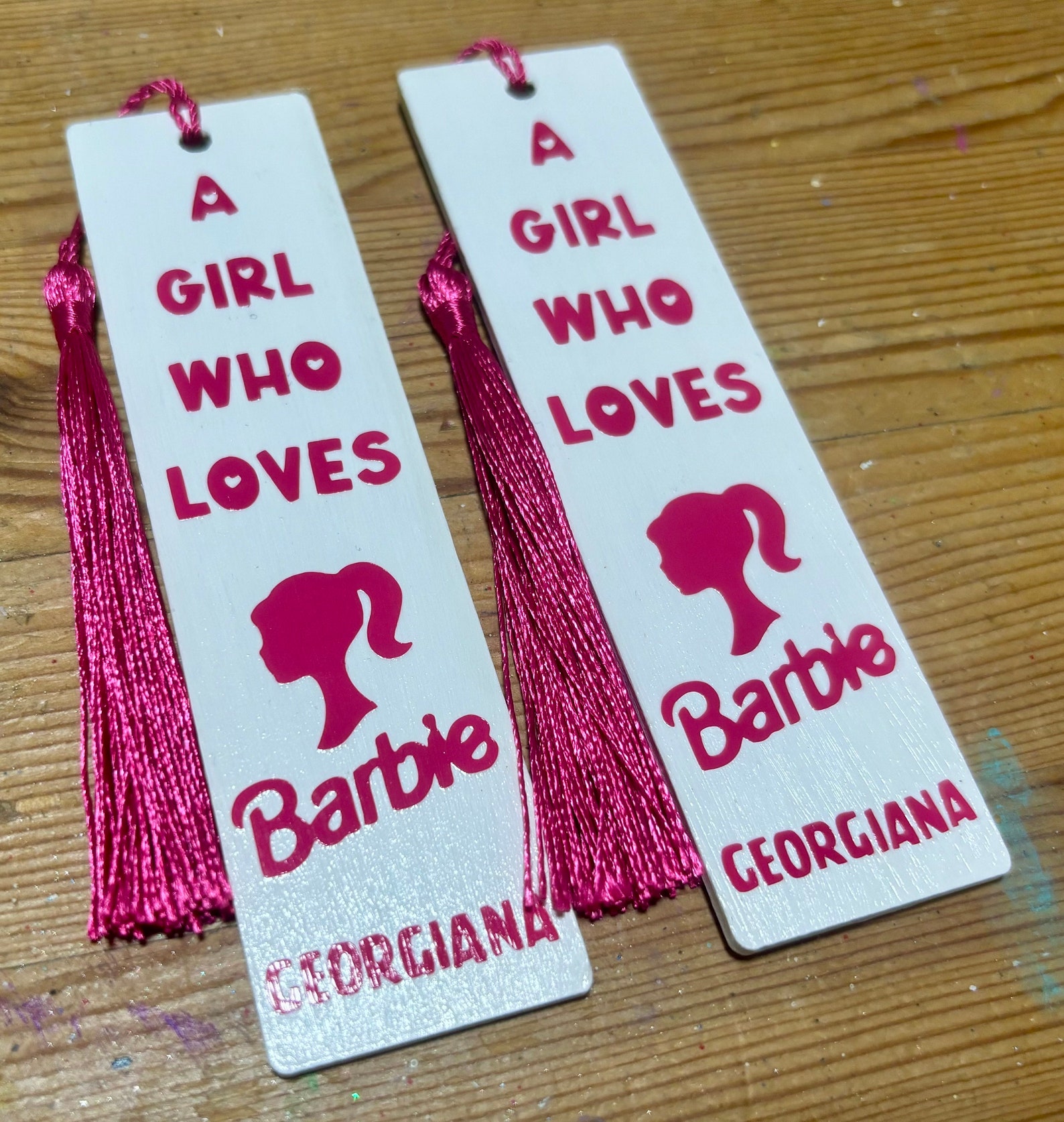 Barbie Bookmark - Personalised Bookmark - Childrens Bookmark - Handmade ...
