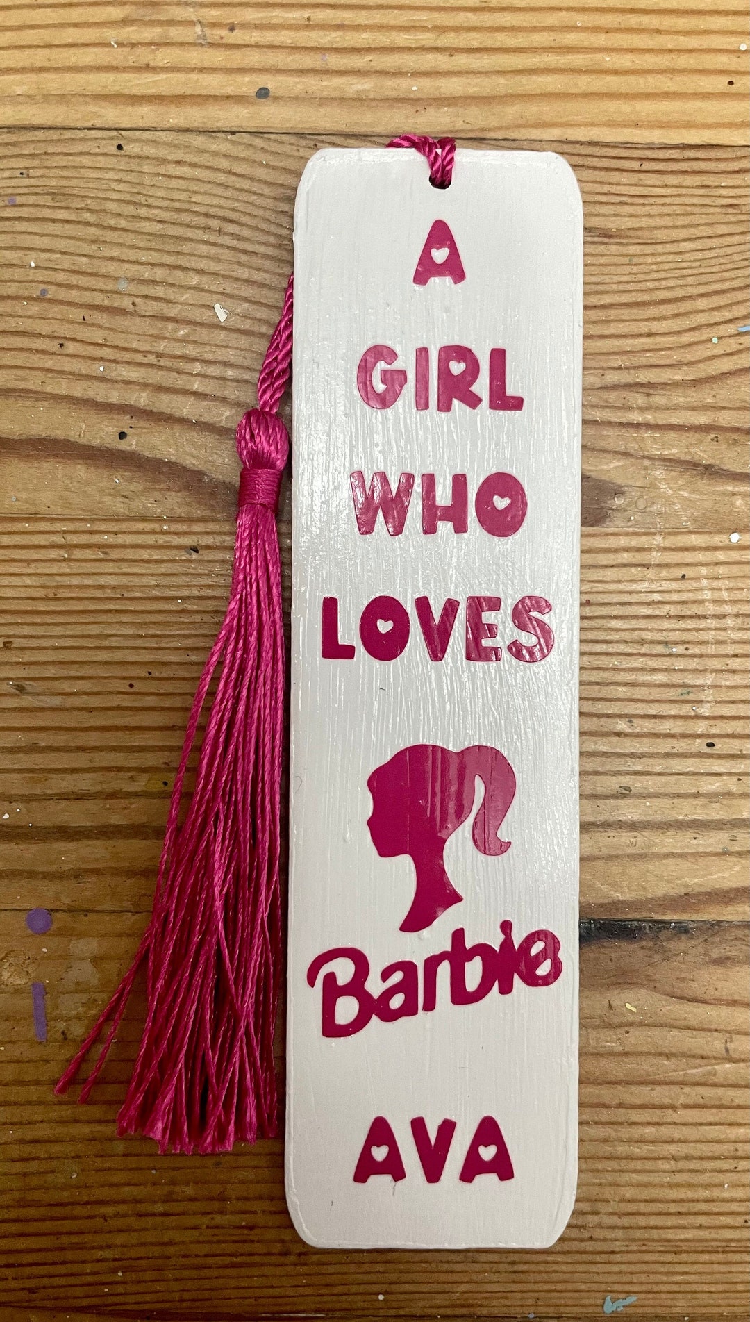 Barbie Bookmark - Personalised Bookmark - Childrens Bookmark - Handmade ...