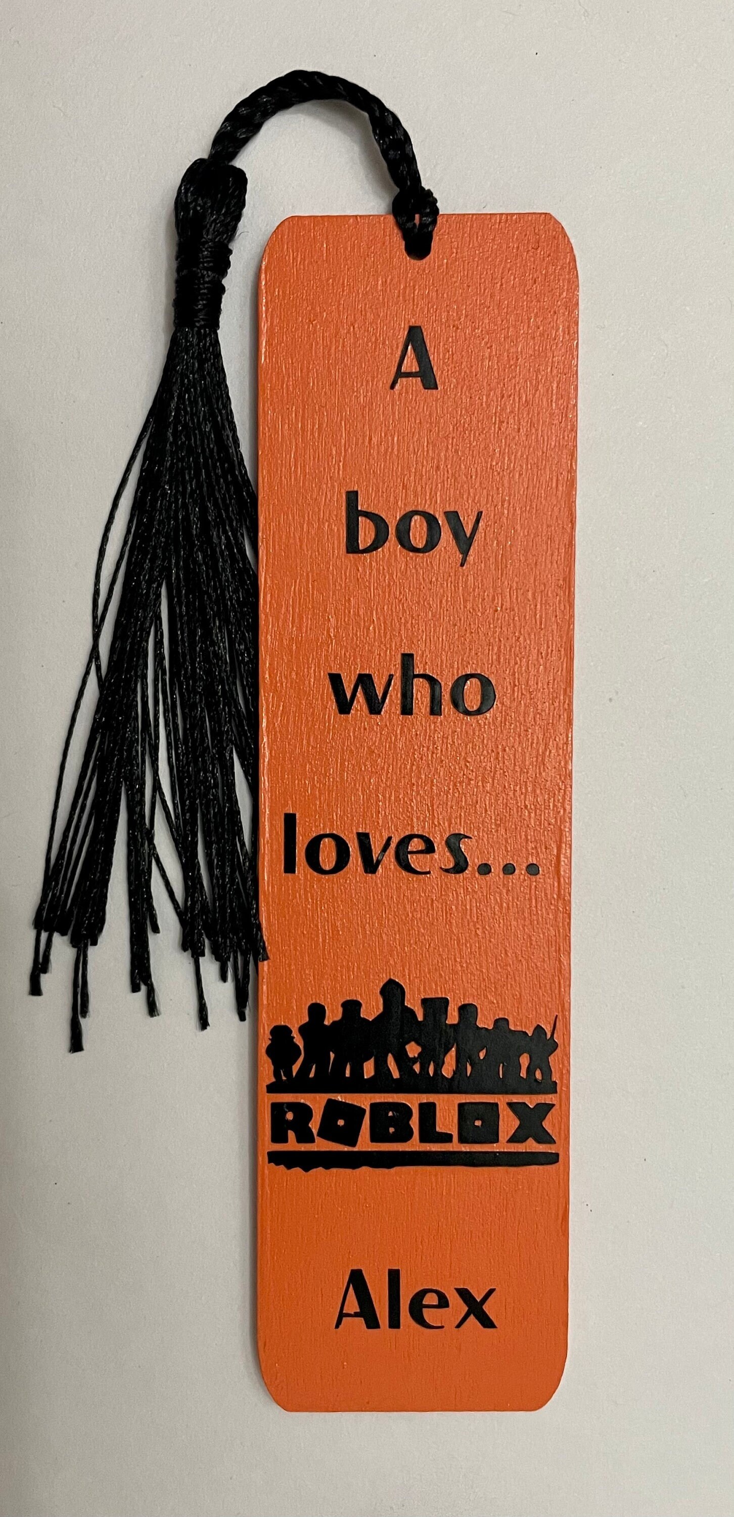 Roblox Inspired Bookmark - Personalised Bookmark - Childrens Bookmark ...
