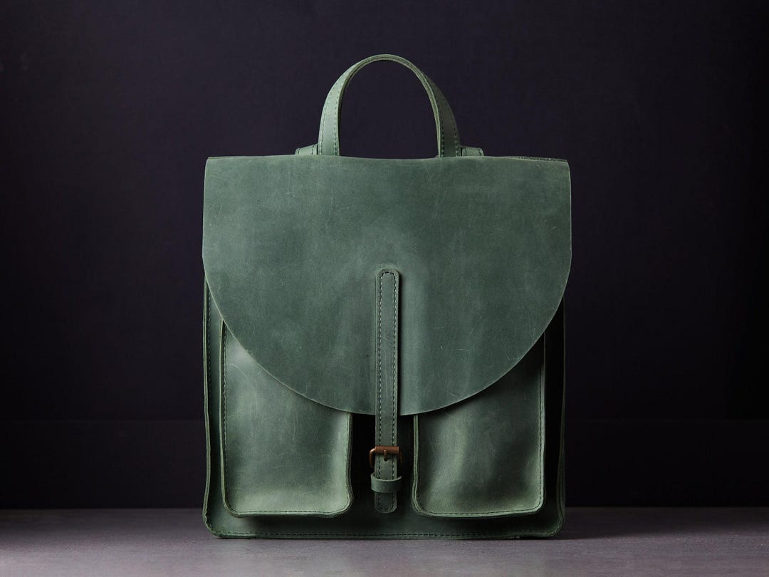 Leather Backpack for Women: Personalized Laptop Rucksack - Etsy