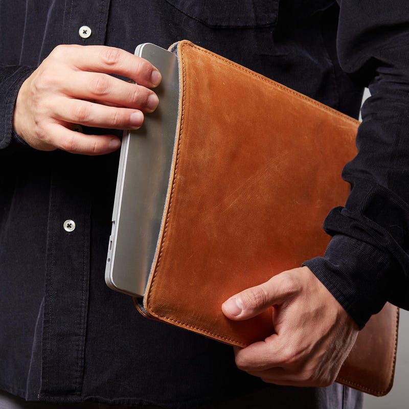 Leather Laptop Sleeve - Etsy