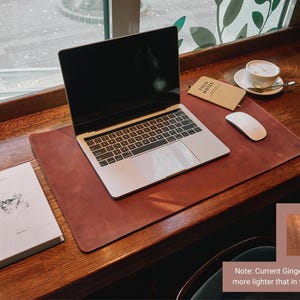 Leather Desk Mat, Custom Desk Pad, Extra Large Desk Mat, Personalized ...