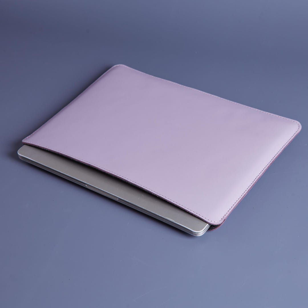 Personalized Leather Laptop Sleeve: Felt Lined Case for Surface Pro ...