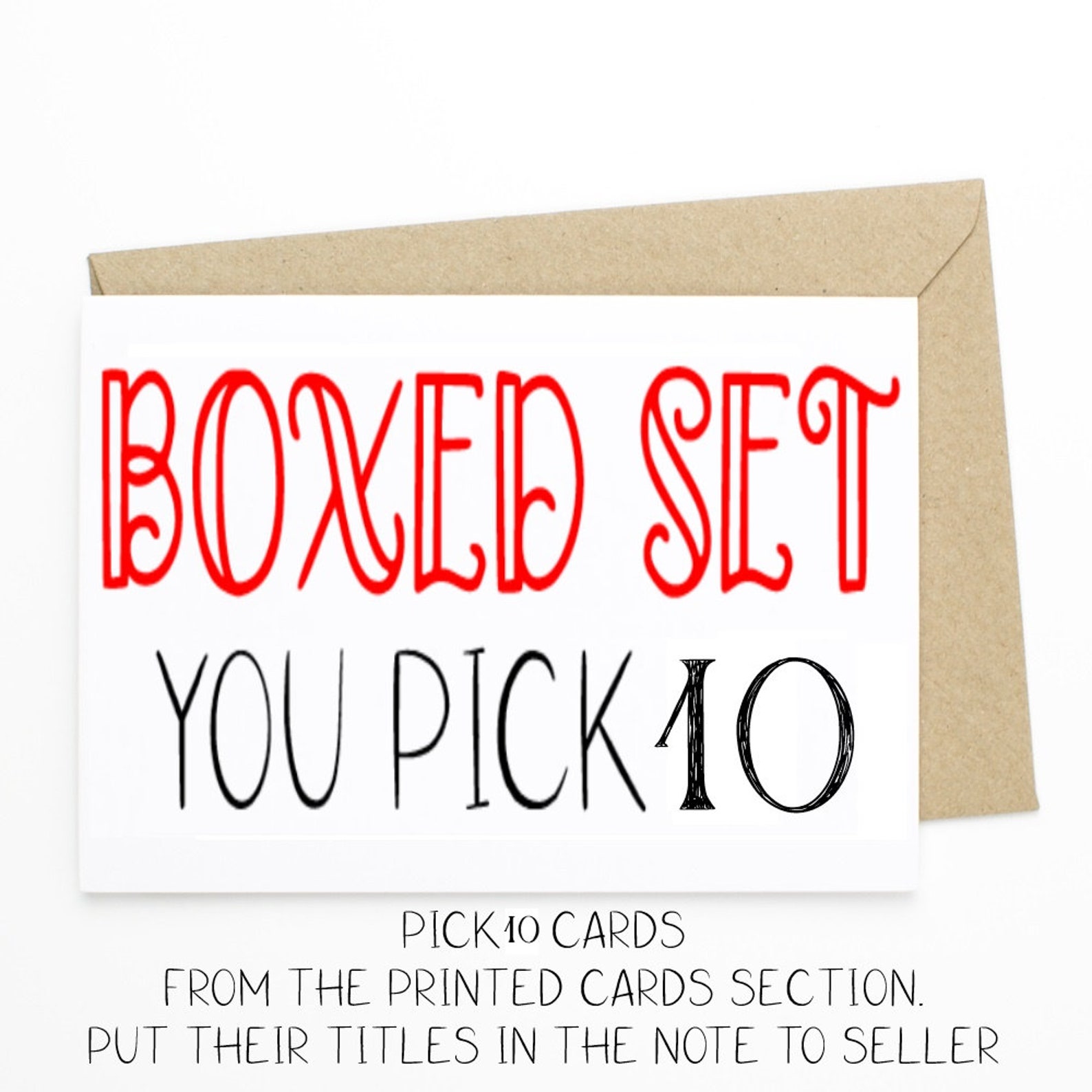 Sarcastic Cards Box Set Funny Card Selection 10 CARDS - Etsy