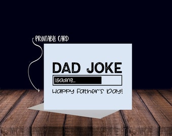 Dad Joke Printable Card - Etsy