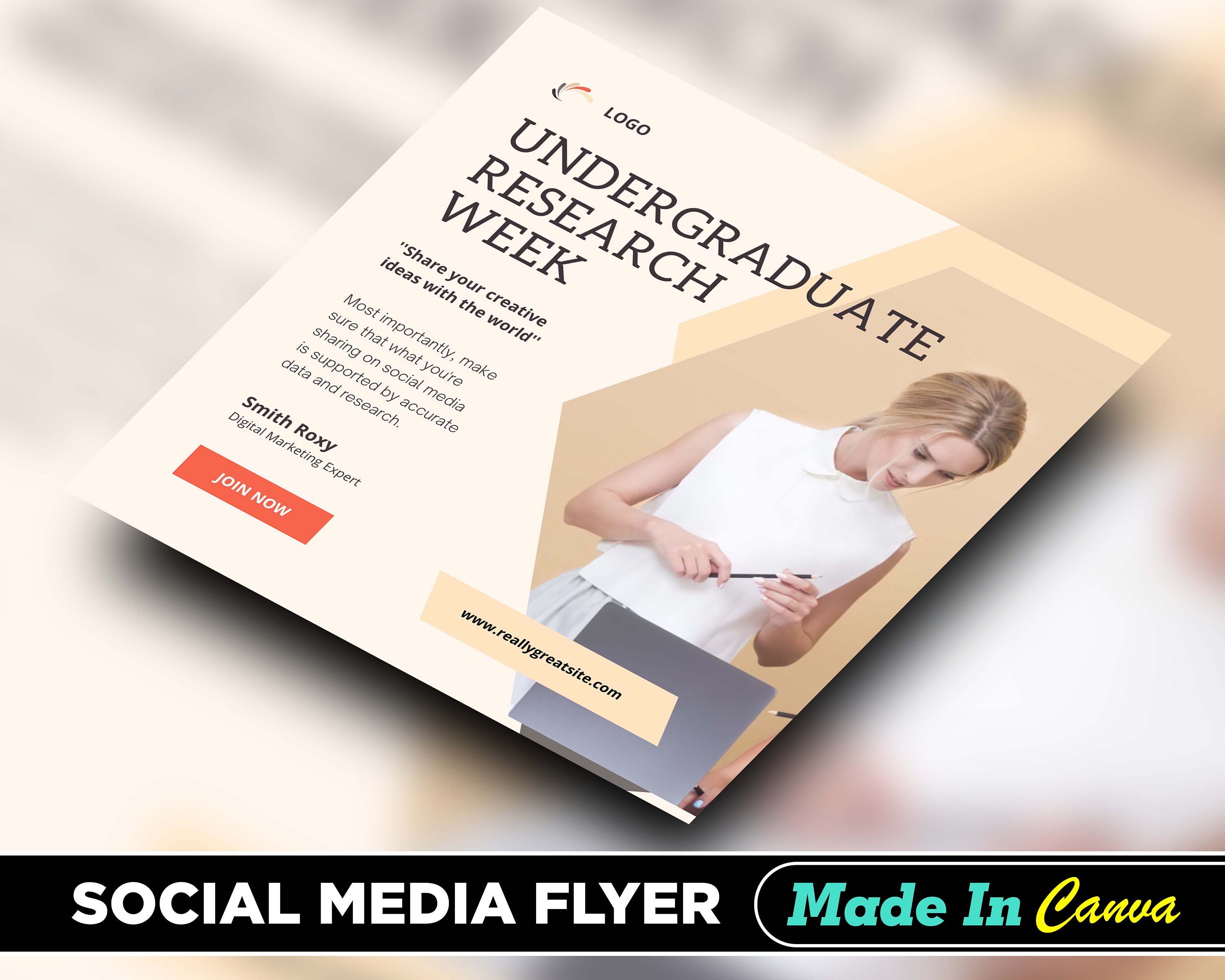 Research Week Flyer DIY Canva Research Week Flyer Template - Etsy