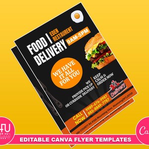 Delivery Service Flyer, DIY Canva Delivery Business Flyer Template 2022 ...