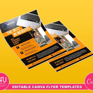 Website Developer Flyer DIY Canva Website Developer Flyer - Etsy
