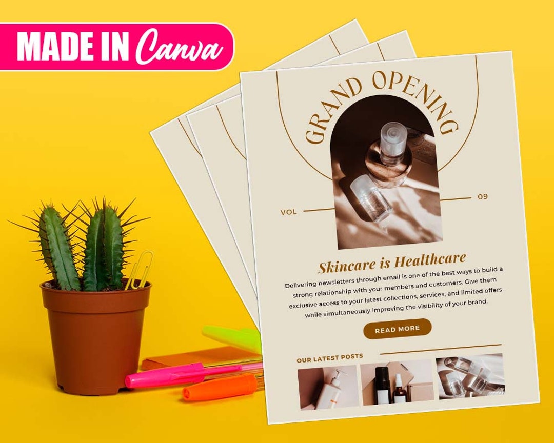 Spa Grand Opening Flyer, DIY Canva Spa Grand Opening Templates ...