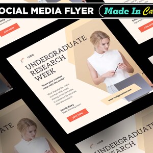 Research Week Flyer, DIY Canva Research Week Flyer Template 2022 ...