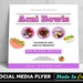 Acai Bowls Flyer, DIY Canva Acai Bowls Flyer Template 2022, Editable ...