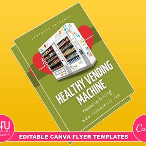 Healthy Vending Machine Flyer, DIY Canva Healthy Vending Machine Flyer ...