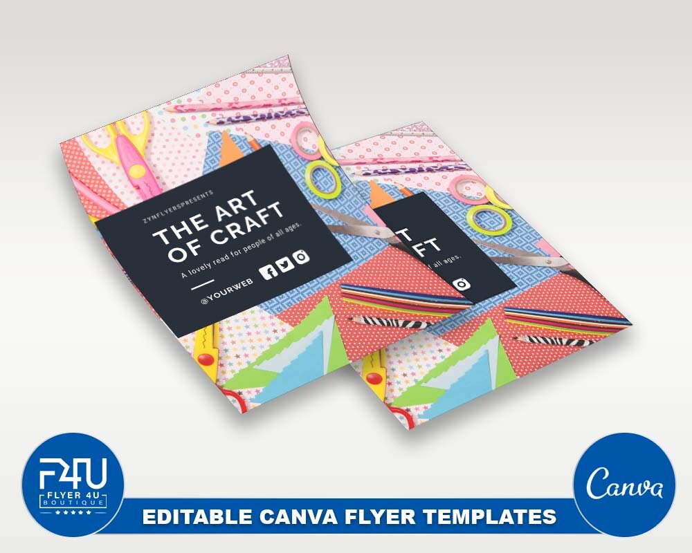 Craft Class Flyer DIY Canva Craft Class Flyer Template 2022 - Etsy
