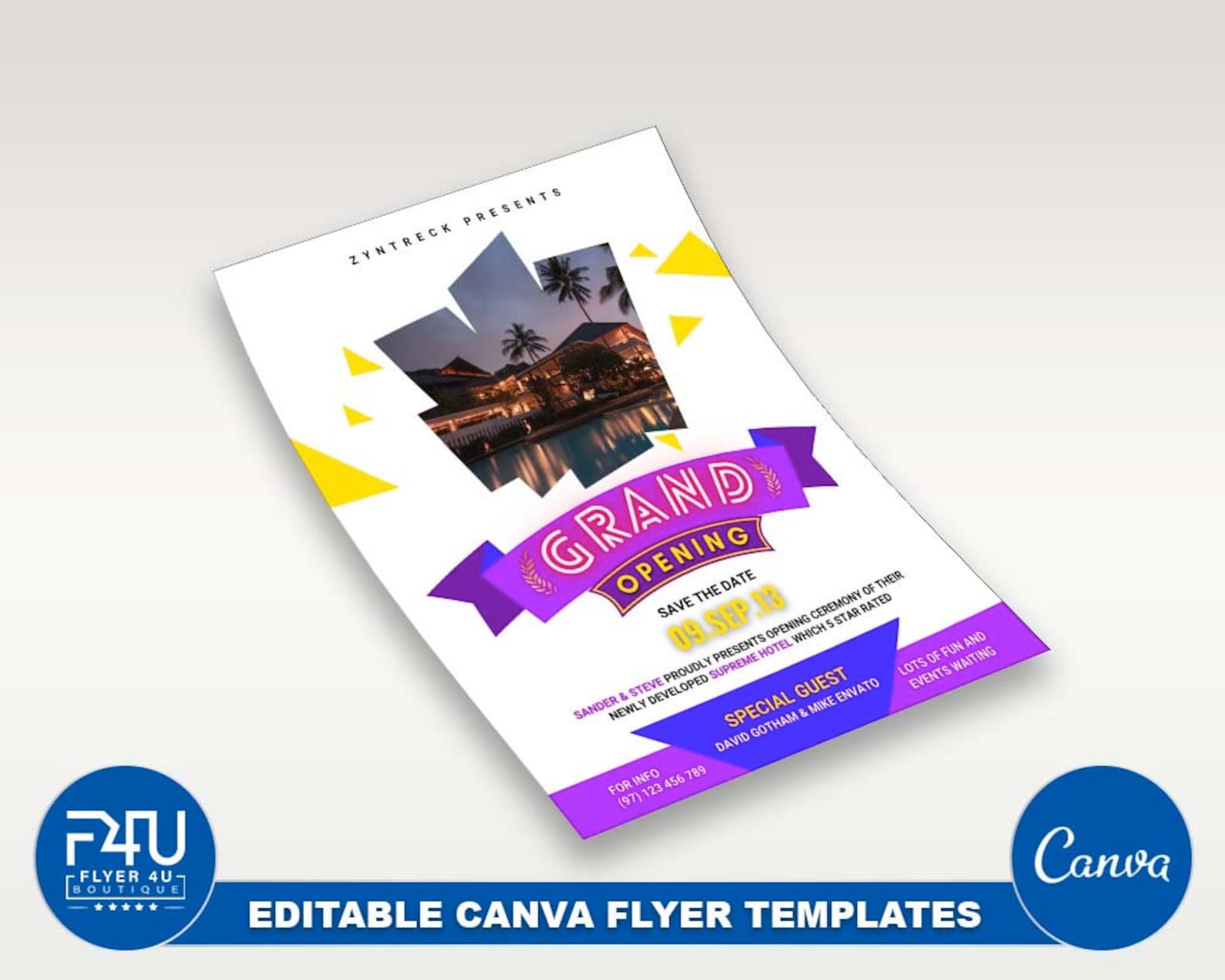 Grand Opening Flyer DIY Canva Grand Opening Flyer Template - Etsy