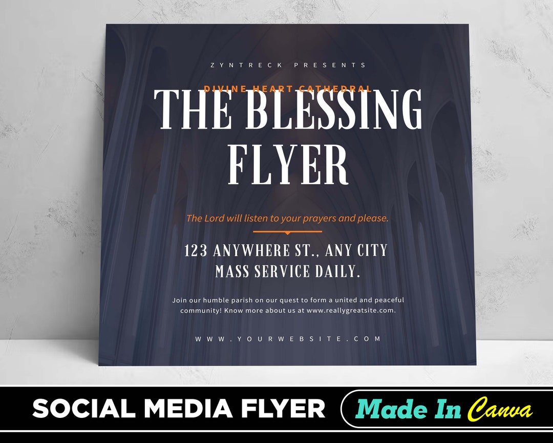 The Blessing Flyer, DIY Canva the Blessing Flyer Template 2022 ...