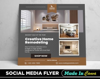 Remodeling Flyer Template - Etsy