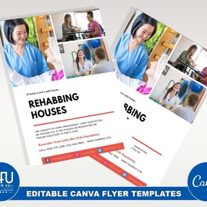 Rehabbing Houses Flyer DIY Canva Rehabbing Houses Flyer | Etsy