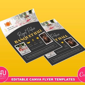 Banquet Facility Flyer, DIY Canva Banquet Facility Flyer Template 2022 ...