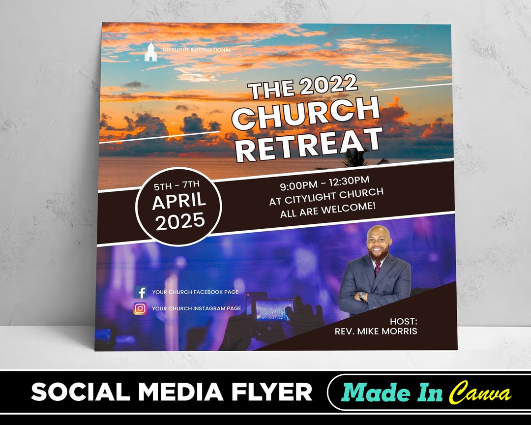 Retreat Yourself Flyer, DIY Canva Retreat Yourself Flyer Template ...