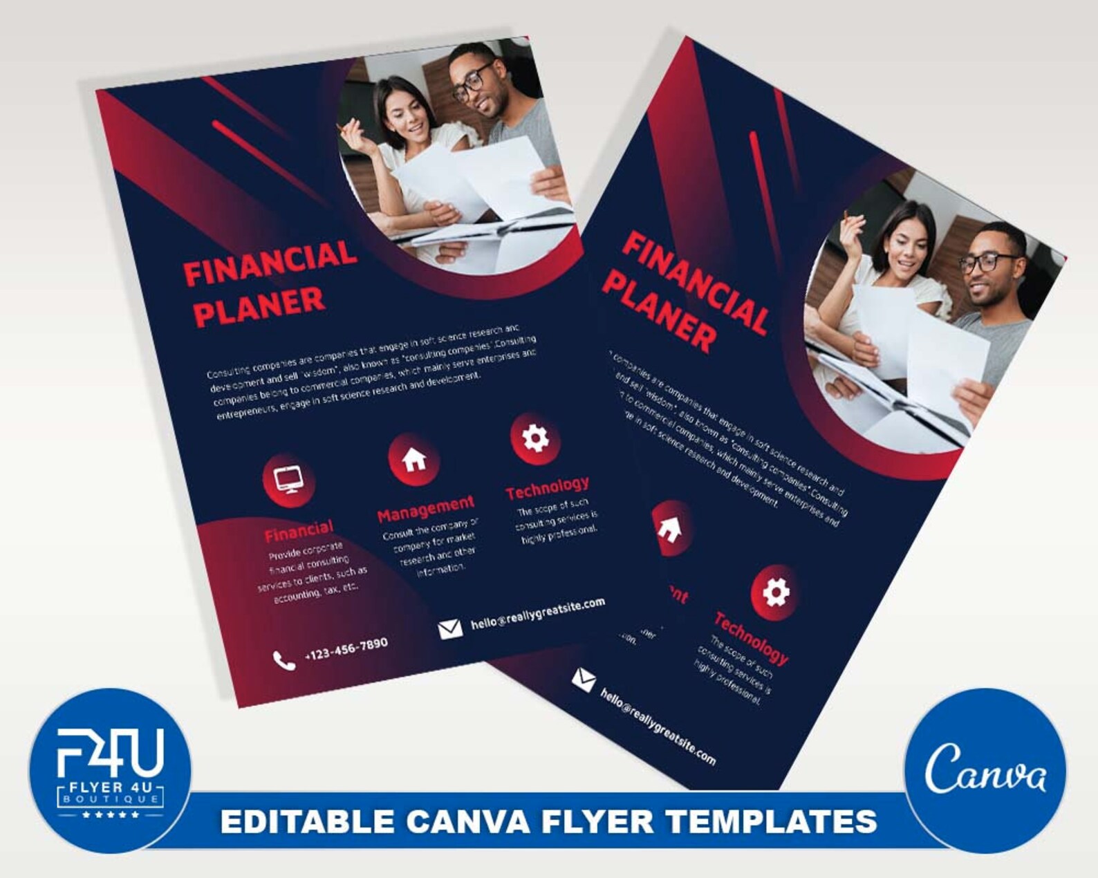 Financial Planer Flyer DIY Financial Planer Writer Flyer | Etsy