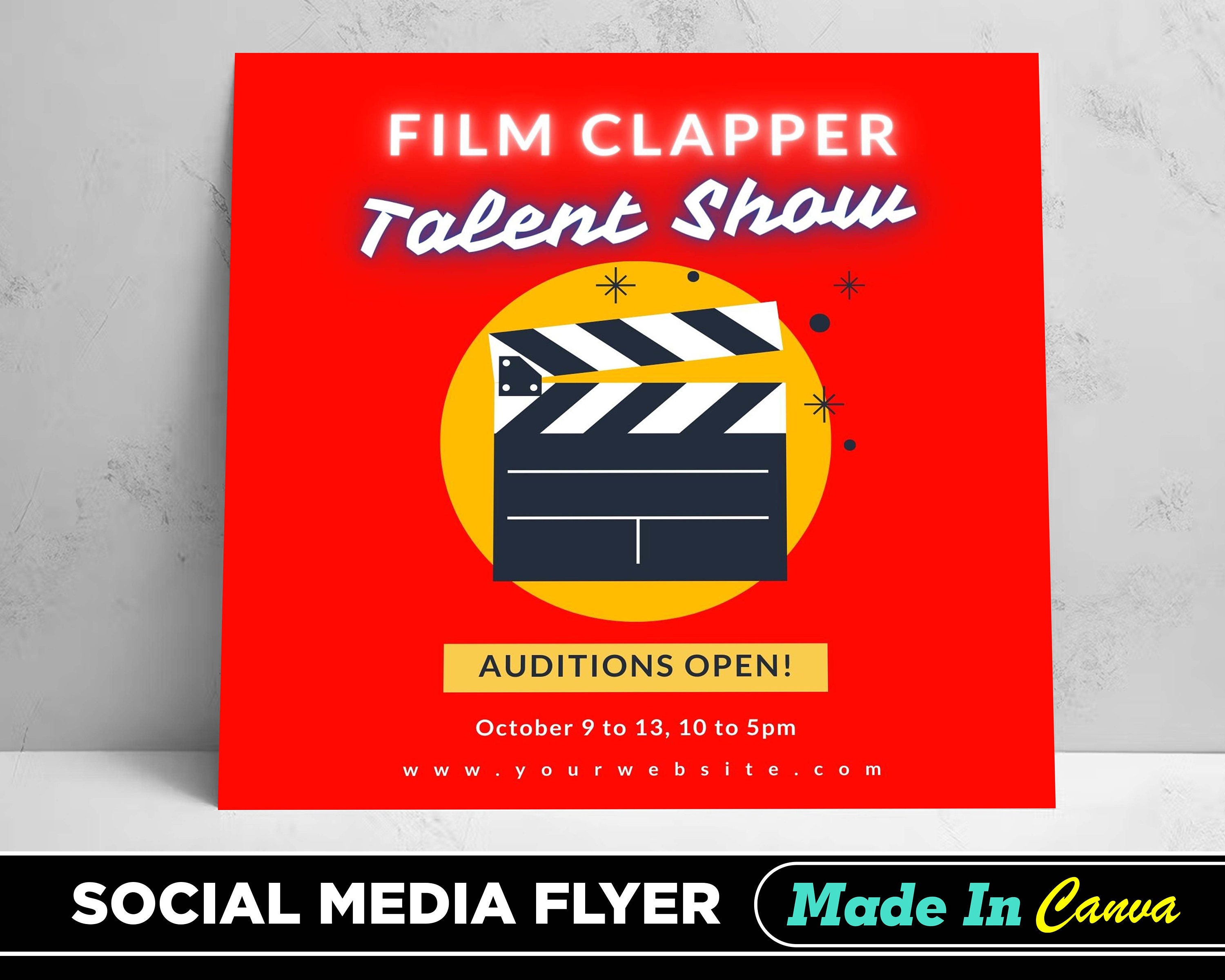 Talent Show Poster Handmade
