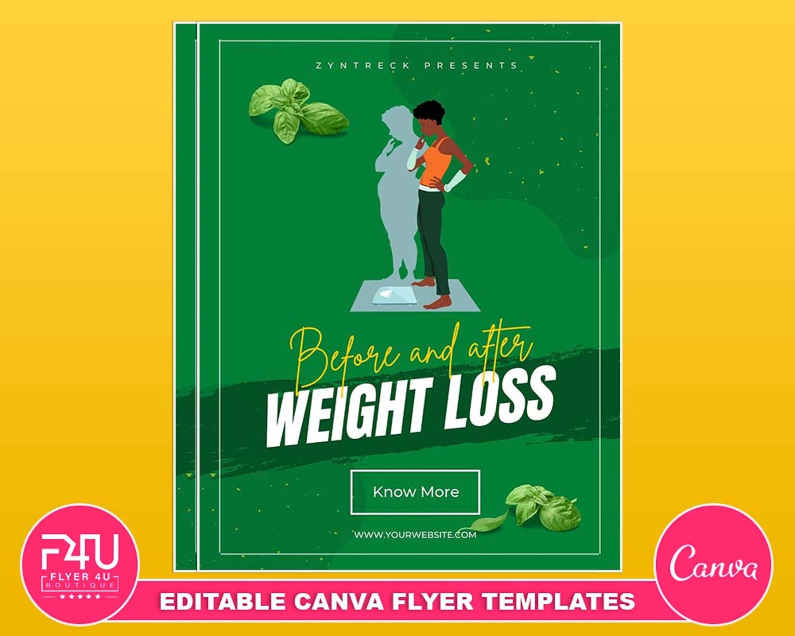 Before and After Weight Loss Flyer, DIY Before and After Weight Loss ...
