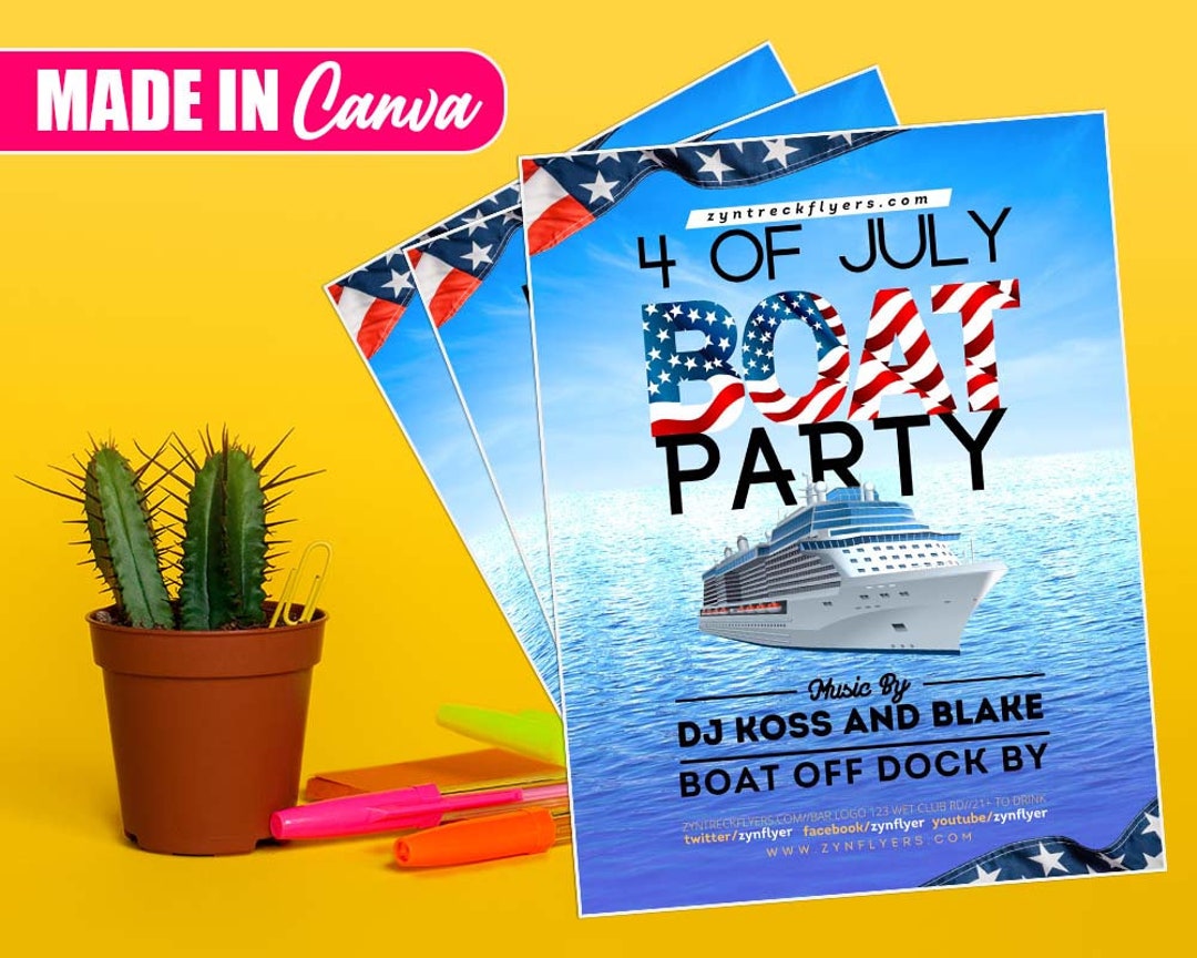 Boat Tour Flyer DIY Canva Boat Tour Flyer Template 2022 - Etsy
