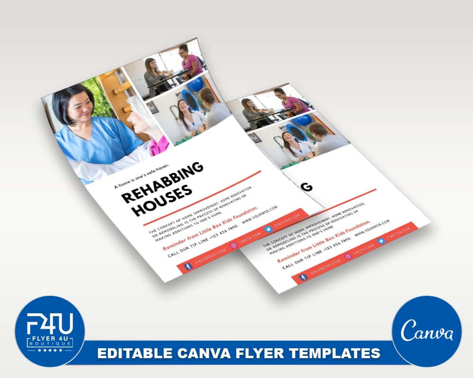 Rehabbing Houses Flyer DIY Canva Rehabbing Houses Flyer | Etsy