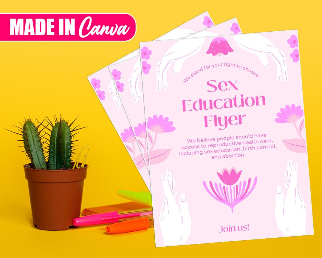 Sex Education Flyer Diy Canva Sex Education Flyer Editable Canva Us
