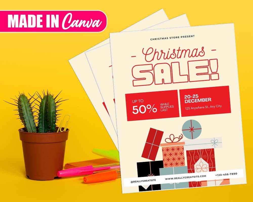 2022 DIY Canva Gift Shop Templates Editable Canva US Letter Size ...