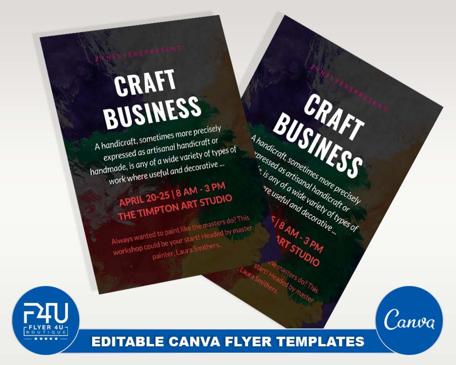 Craft Business Flyer DIY Canva Craft Business Flyer Template - Etsy