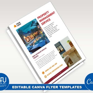 Property Management Service Flyer DIY Canva Property | Etsy