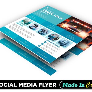 Ambulance Service Flyer, DIY Canva Ambulance Service Flyer Template ...