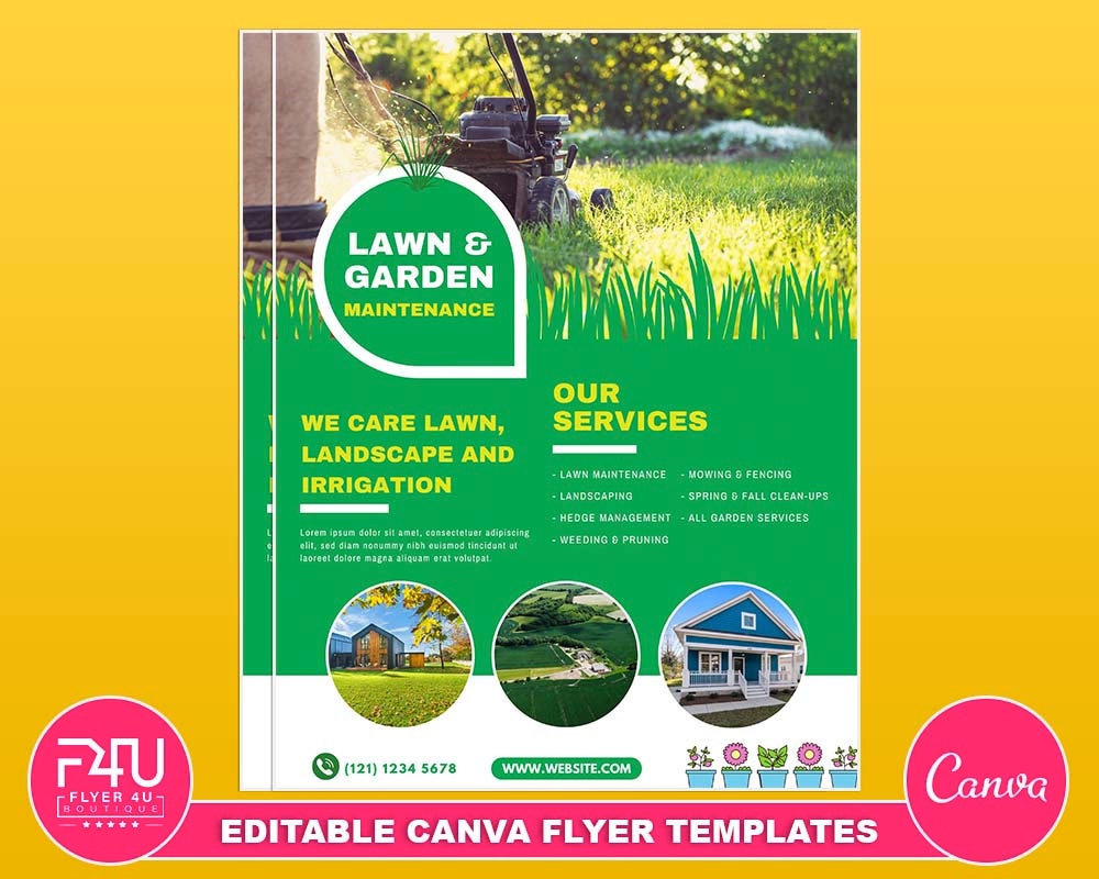 Irrigation Services Flyer DIY Canva Irrigation Servicesflyer - Etsy