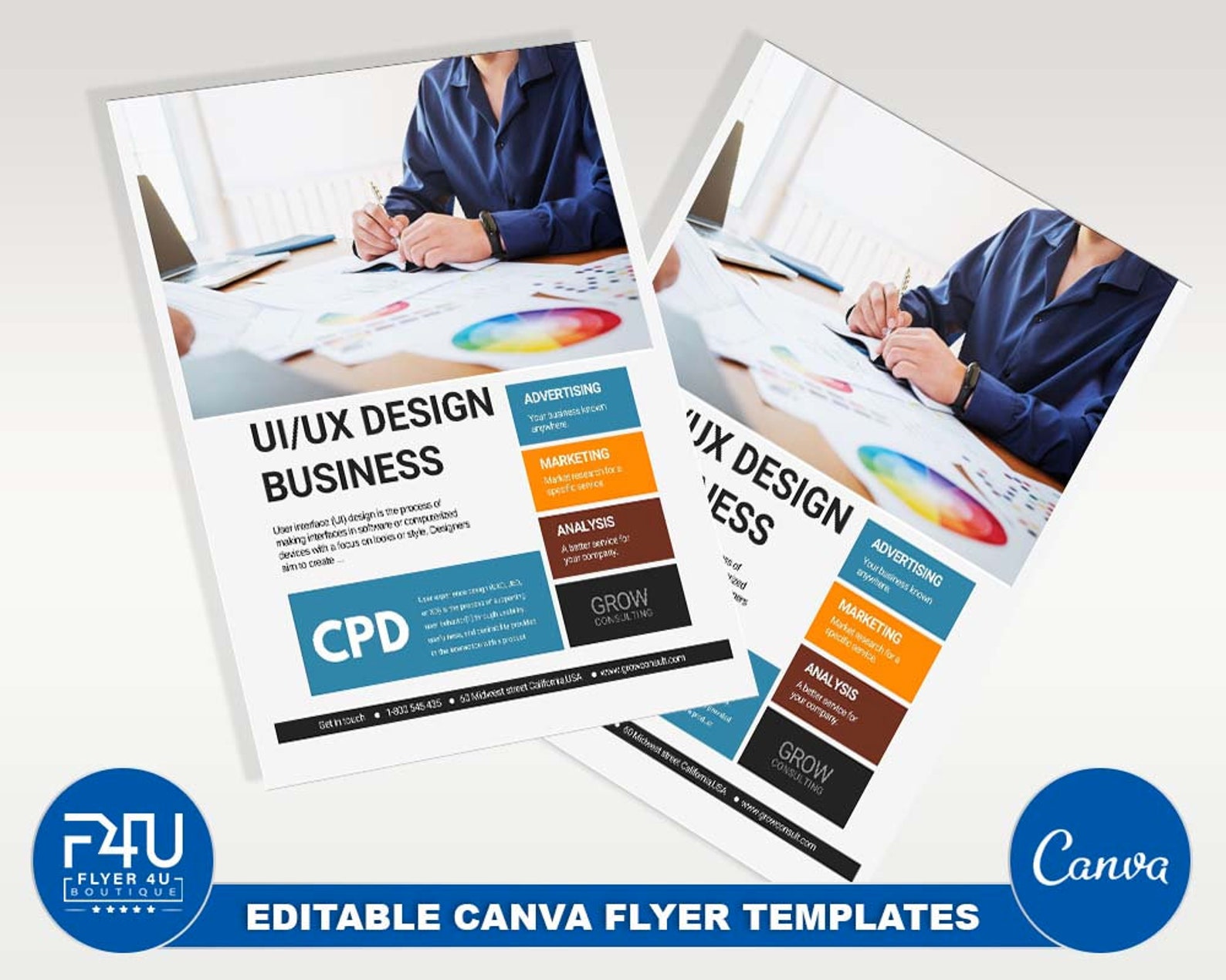 Ui Ux Design Business Flyer DIY Canva Ui Ux Design Business - Etsy Ireland