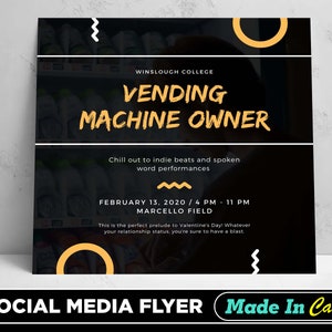Vending Machine Flyer, DIY Canva Vending Machine Flyer Template ...