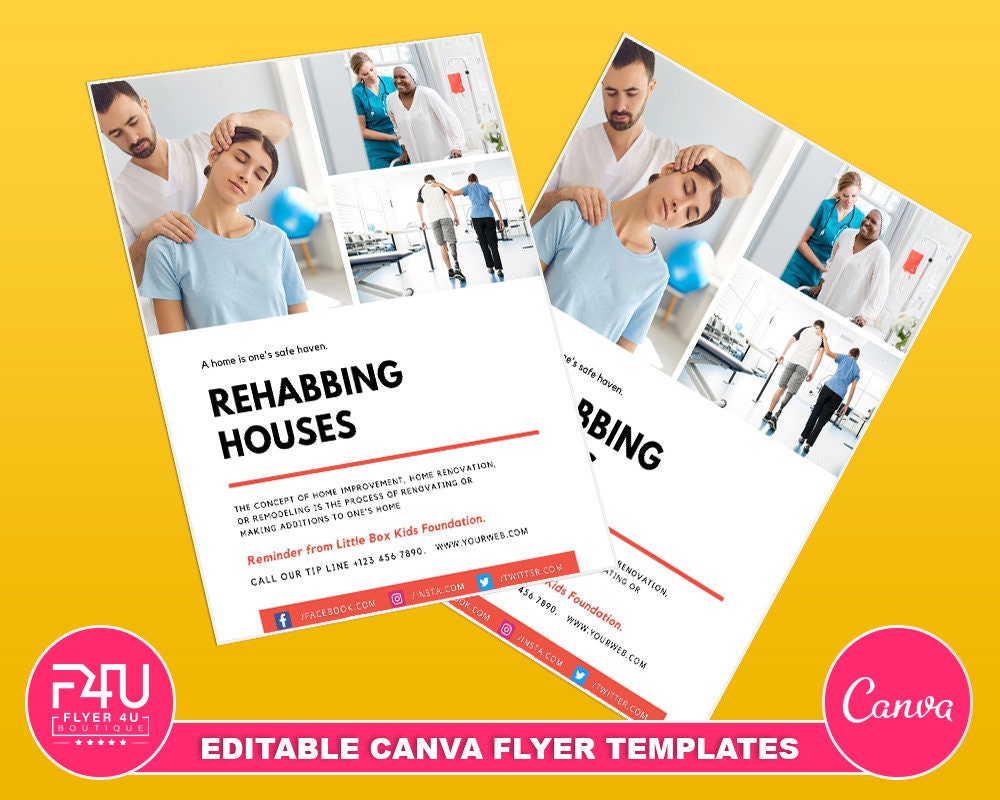 Rehabbing Houses Flyer DIY Canva Rehabbing Houses Flyer - Etsy