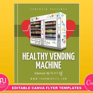 Healthy Vending Machine Flyer, DIY Canva Healthy Vending Machine Flyer ...