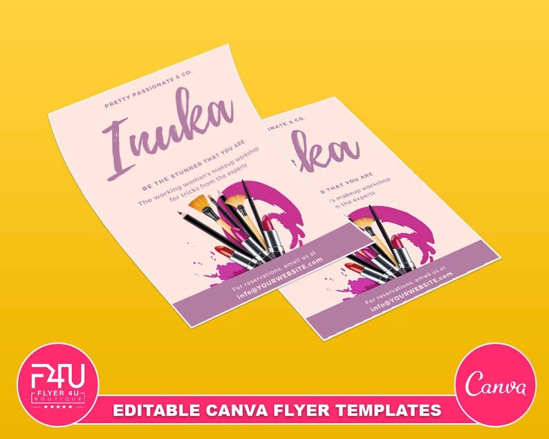 Inuka Flyer, DIY Canva Inuka Templates, Editable Canva US Letter Size ...