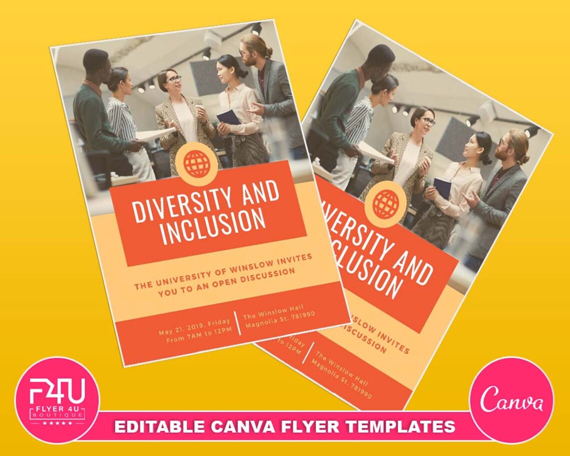 Diversity and Inclusion DIY Canva Diversity and Inclusion - Etsy