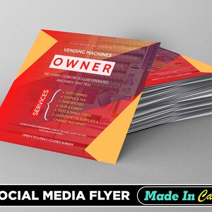 Vending Machine Flyer, DIY Canva Vending Machine Flyer Template ...