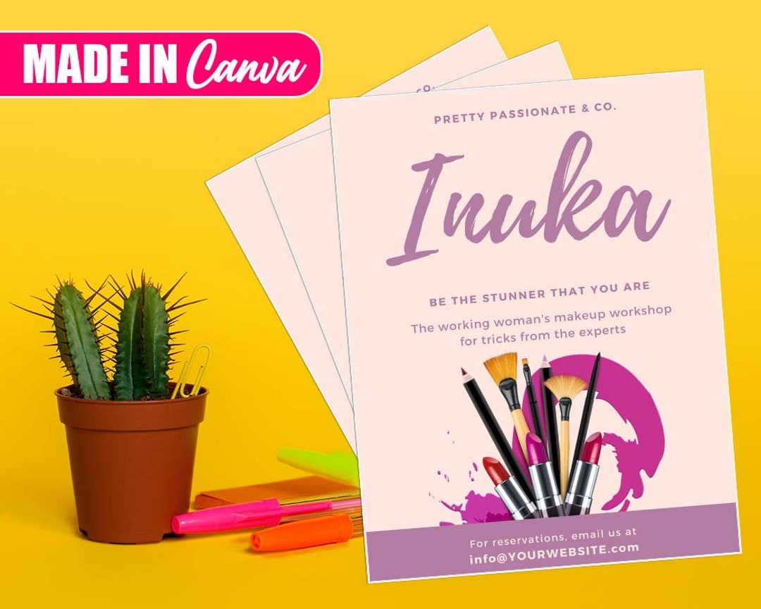 Inuka Flyer, DIY Canva Inuka Templates, Editable Canva US Letter Size ...