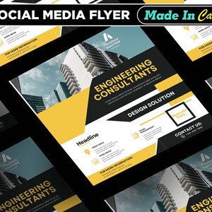 Engineering Consultants Flyer, DIY Canva Engineering Consultants ...