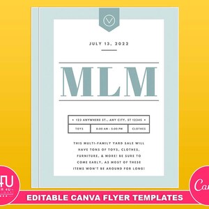 Mlm Flyer DIY Canva Mlm Templates Editable Canva US Letter - Etsy