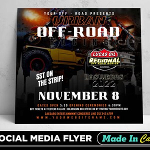 Las Vegas Flyer, DIY Canva Las Vegas Flyer Template 2022, Editable ...