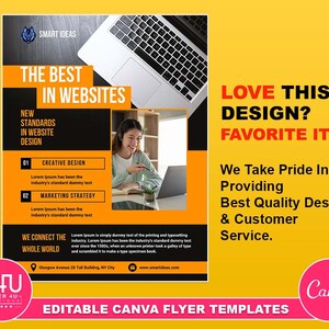 Website Developer Flyer DIY Canva Website Developer Flyer - Etsy